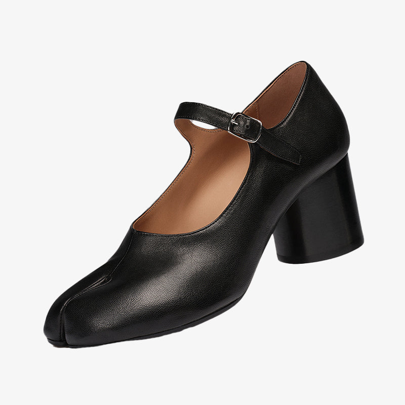 Cylindrical-Heel Split-Toe Sandals – CALZARELLI